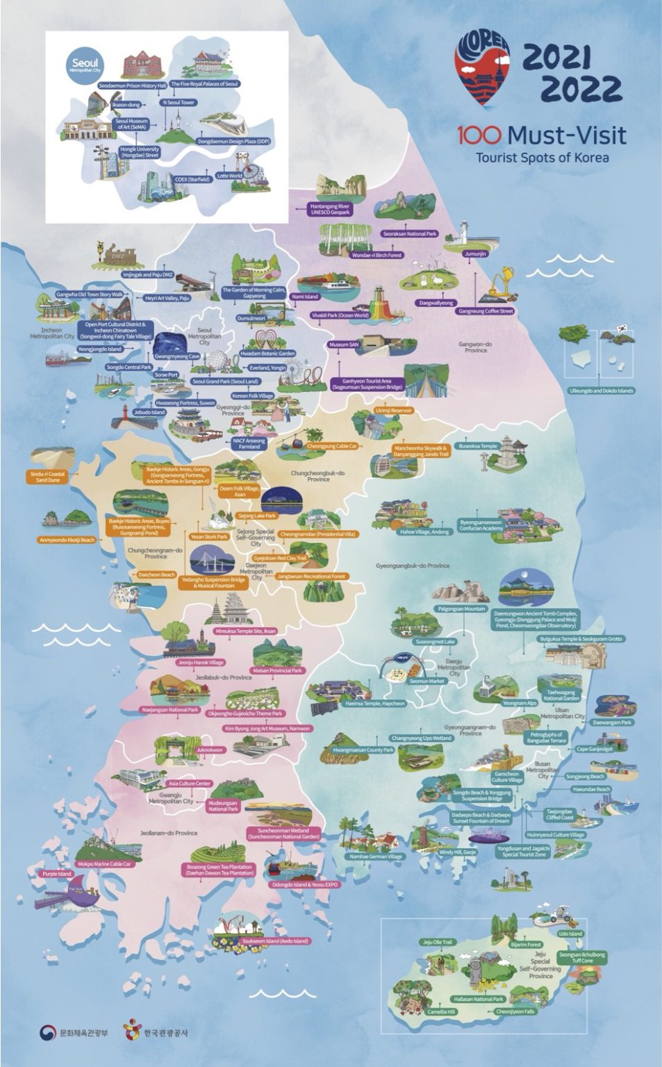 100 Must-Visit Tourist Spots in Korea | KoreaTravelPost